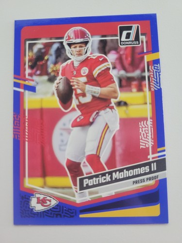 2023 Donruss Press Proof Blue #149 Patrick Mahomes II Kansas City ...