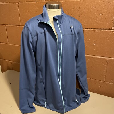 Champion PowerFlex Performance 65 Women’s XL blue zip down track ...