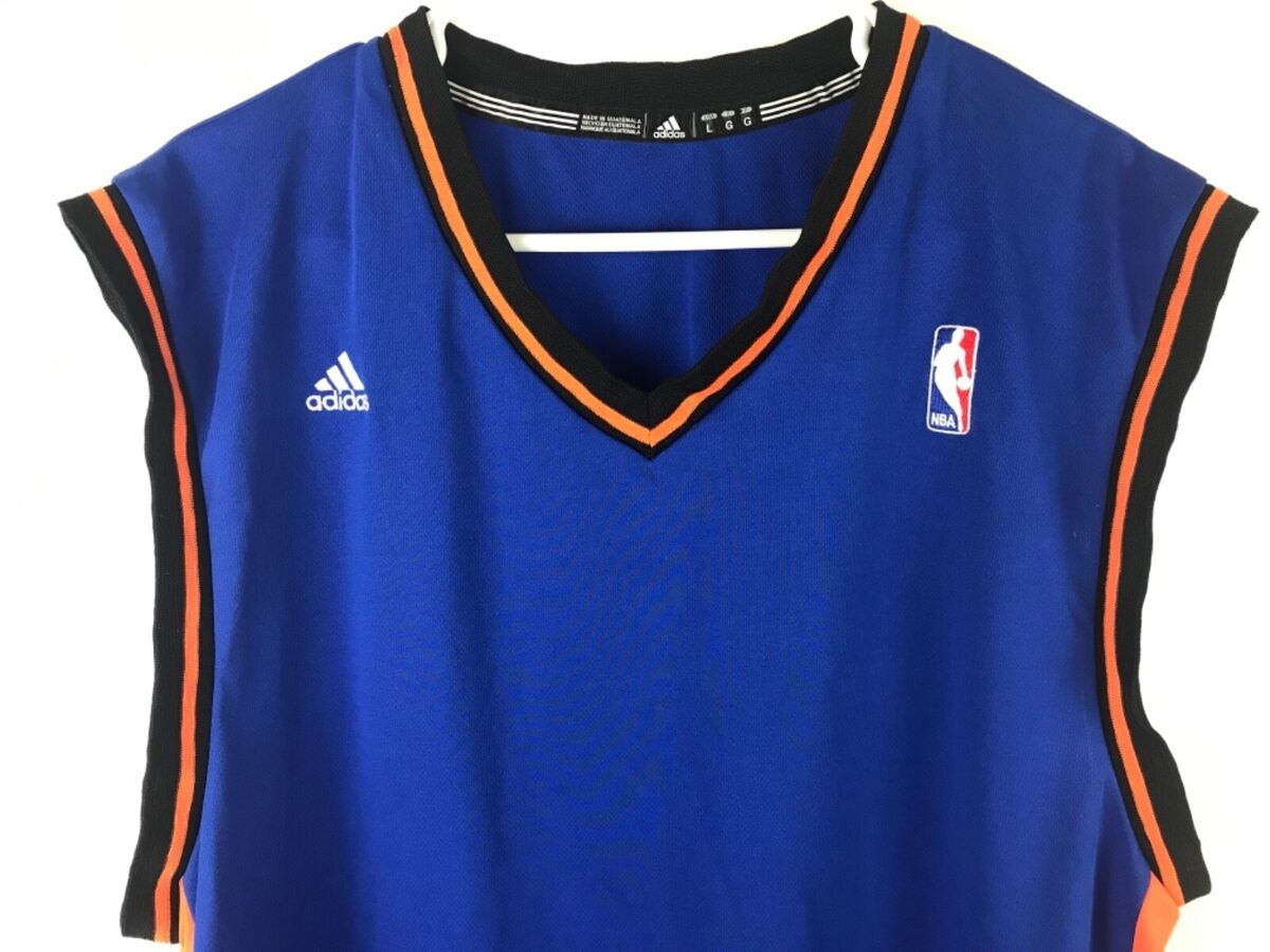 Adidas Jersey NBA Blue Polyester Trikot Mens Size L RN Adidas Jersey NBA Blue Polyester Trikot Mens Size L RN