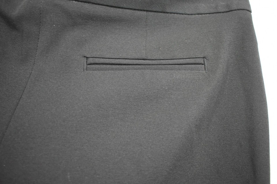 Worthington Women Black Hook & Button Front Zip Fly Pants Stretch Slash ...