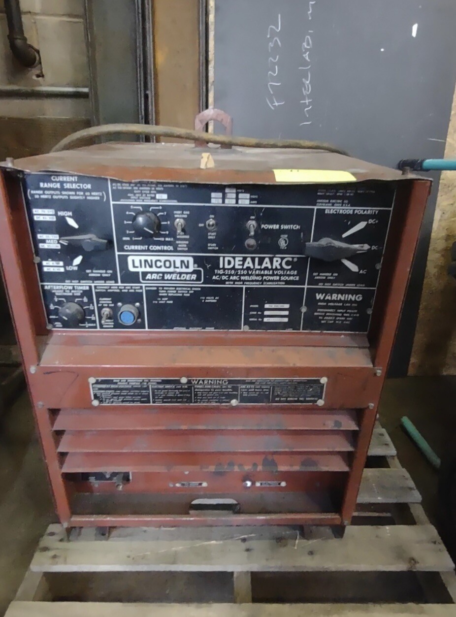Lincoln Idealarc Tig 250/250 AC/DC Tig / Stick Welder, 1PH | eBay