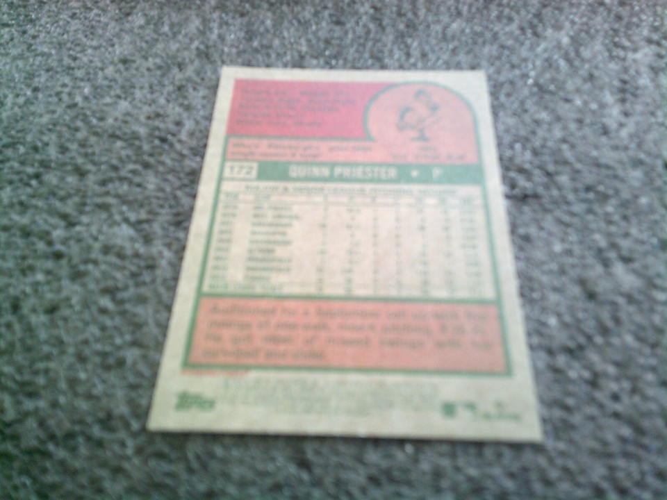 2024 TOPPS HERITAGE MLB ROOKIE QUINN PRIESTER PIRATES #172 | eBay