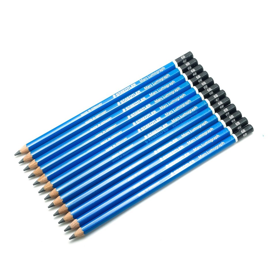 Mars Lumograph Writing, Drawing, Sketching Pencil (Box Of 12) (6B) | eBay