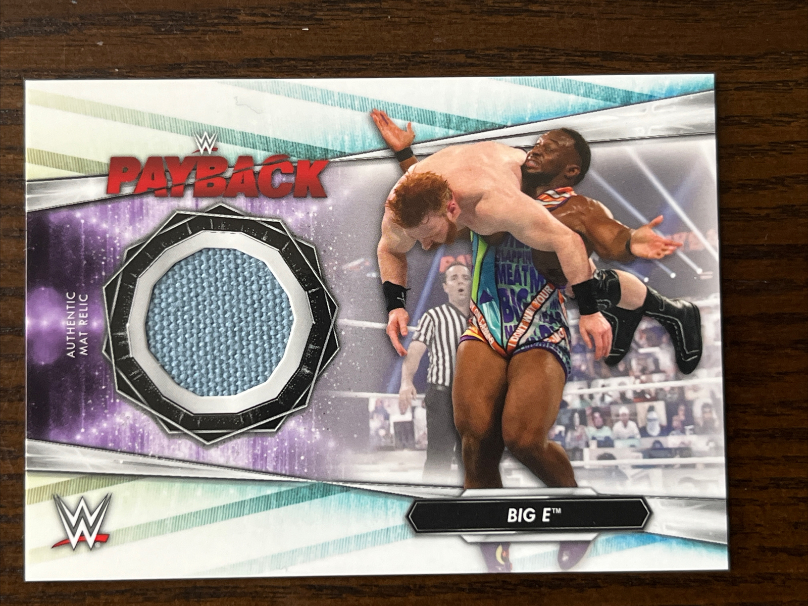 2021 Topps WWE Mat Relic #MR-B Big E Payback Event | eBay