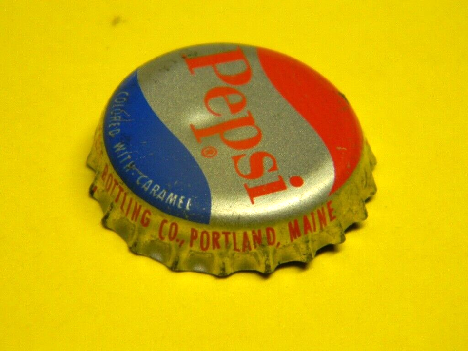 RARE VINTAGE PEPSI - COLA SODA PORTLAND MAINE ARMSTRONG CORK BOTTLE CAP ...