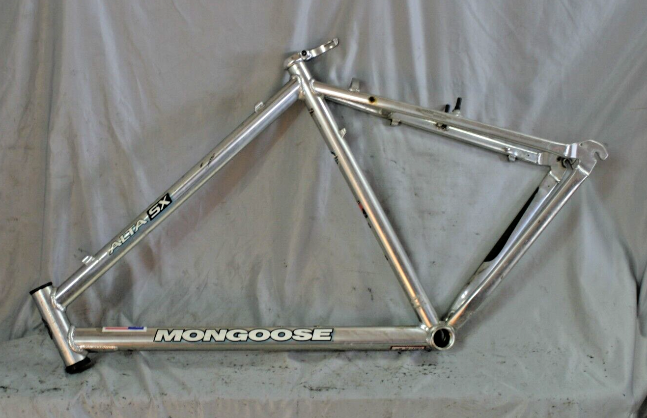 1998 Mongoose Alta SX MTB Bike Frame 22" X-Large Hardtail Silver USA ...