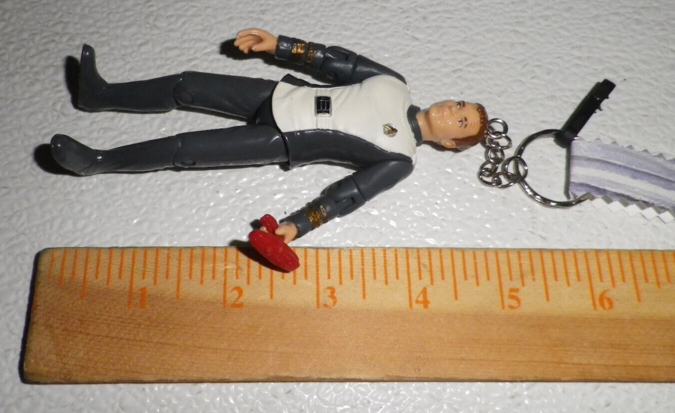 Captain Kirk Keychain Keyring Handmade Star Trek Vtg Key Fob BackPack ...