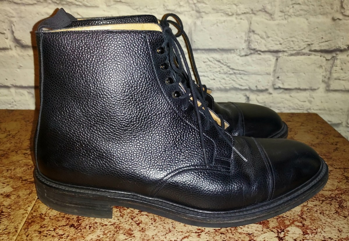 Crockett & Jones Coniston Black Scotch Grain Leather Boots Crockett & Jones Coniston Black Scotch Grain Leather Boots