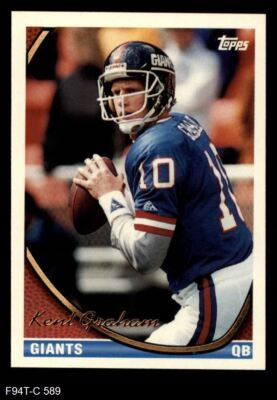 1994 Topps #589 Kent Graham Giants Ohio St 8 - NM/MT | eBay