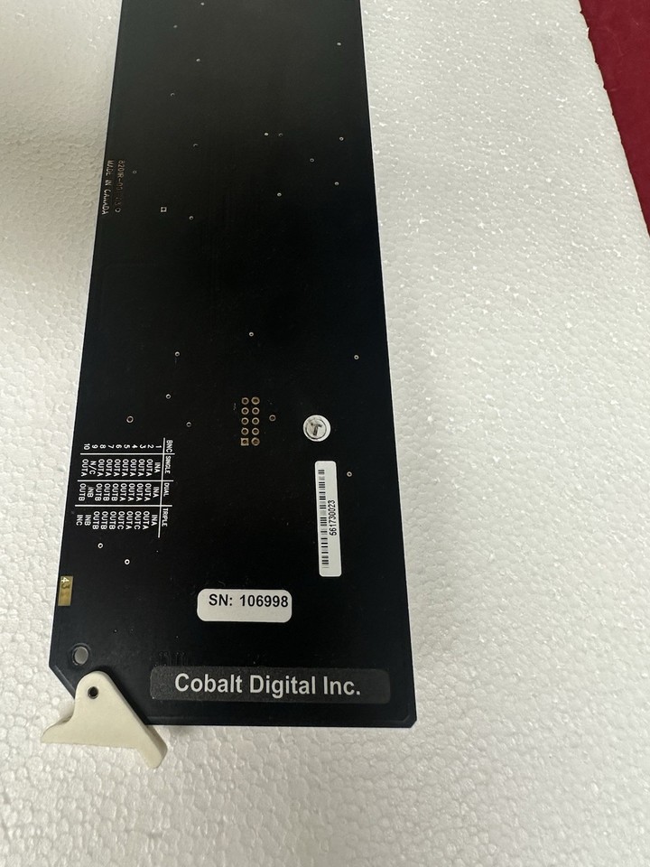 Cobalt 9204 openGear SRA-8201A MD-SDI REclocking Amplifier | eBay
