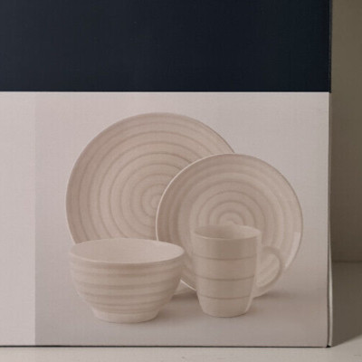 BRAMPTON HOUSE HAND PAINTED DINNERWARE SET 16 PIECE MUG BOWLS PLATES ...