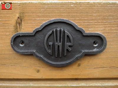 GWR SIGN, PLAQUE. Cast Iron. Vintage Antique Look. Great Western ...