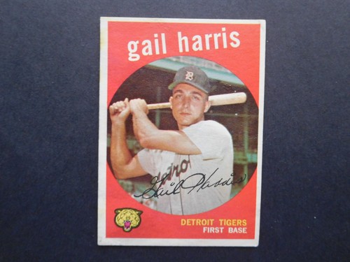 GAIL HARRIS DETROIT TIGERS 1959 TOPPS CARD #378 | eBay