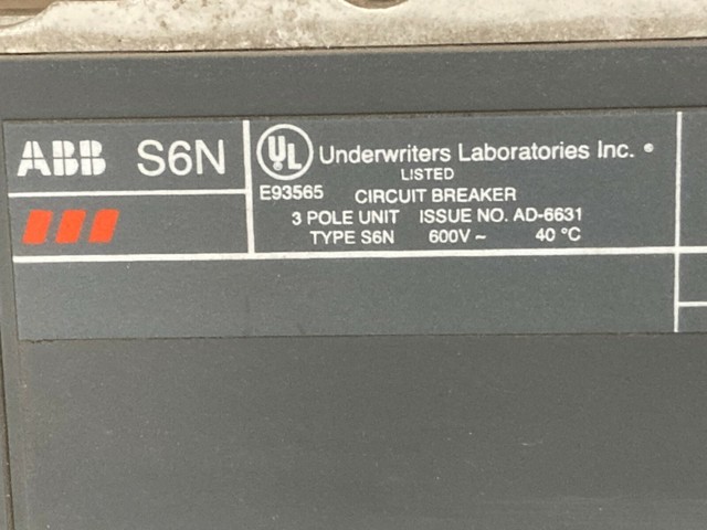 ABB S6n SACE S6 Circuit Breaker 800a S for sale online | eBay