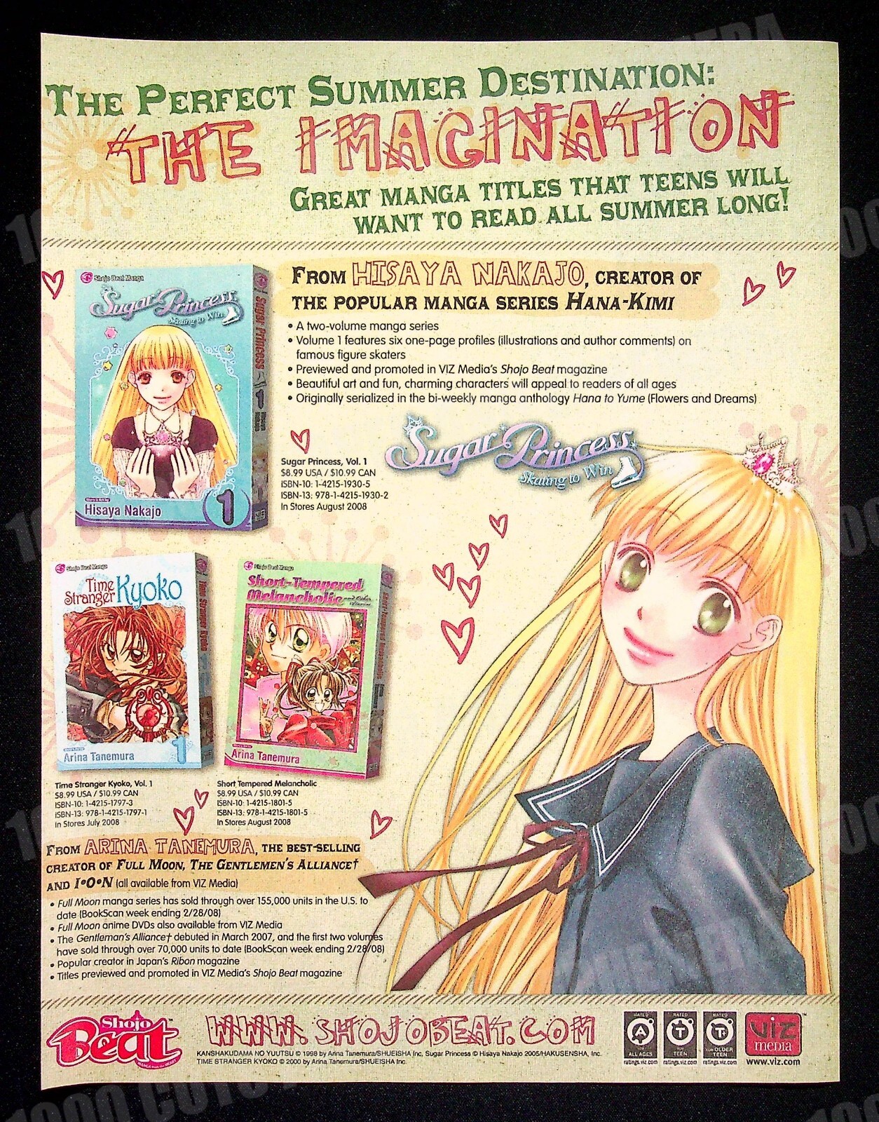 Sugar Princess Viz Media 2008 Trade Print Magazine Ad Poster Manga ...