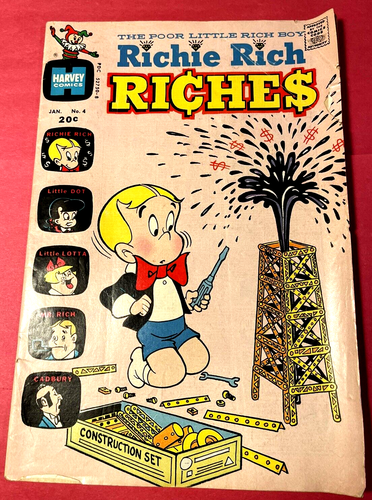 RICHIE RICH - RICHES #4 Harvey Comics 1973 The Poor Little Rich Boy | eBay