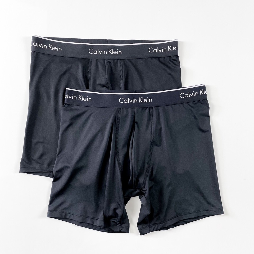 CALVIN KLEIN Men's Boxer Briefs 2x Pack Microfibre Underwear NP2033O ...