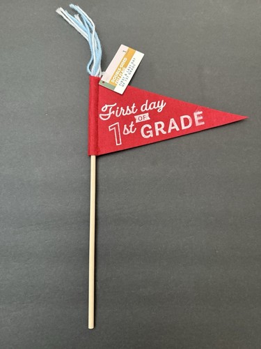 Target Bullseye First Last Day 1st Grade School Pennant Flag 2025 ...
