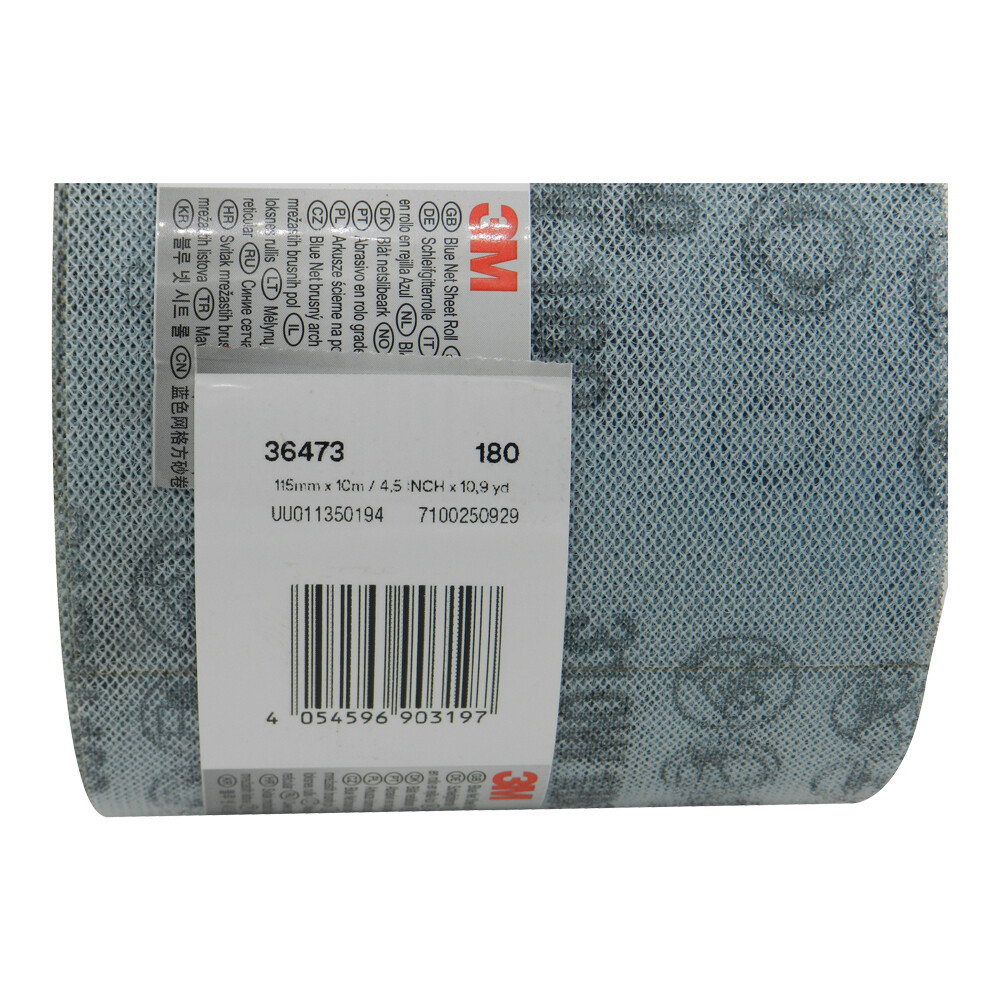 3M 36473 Blue Net Sheet Roll P180 - 115mm | eBay