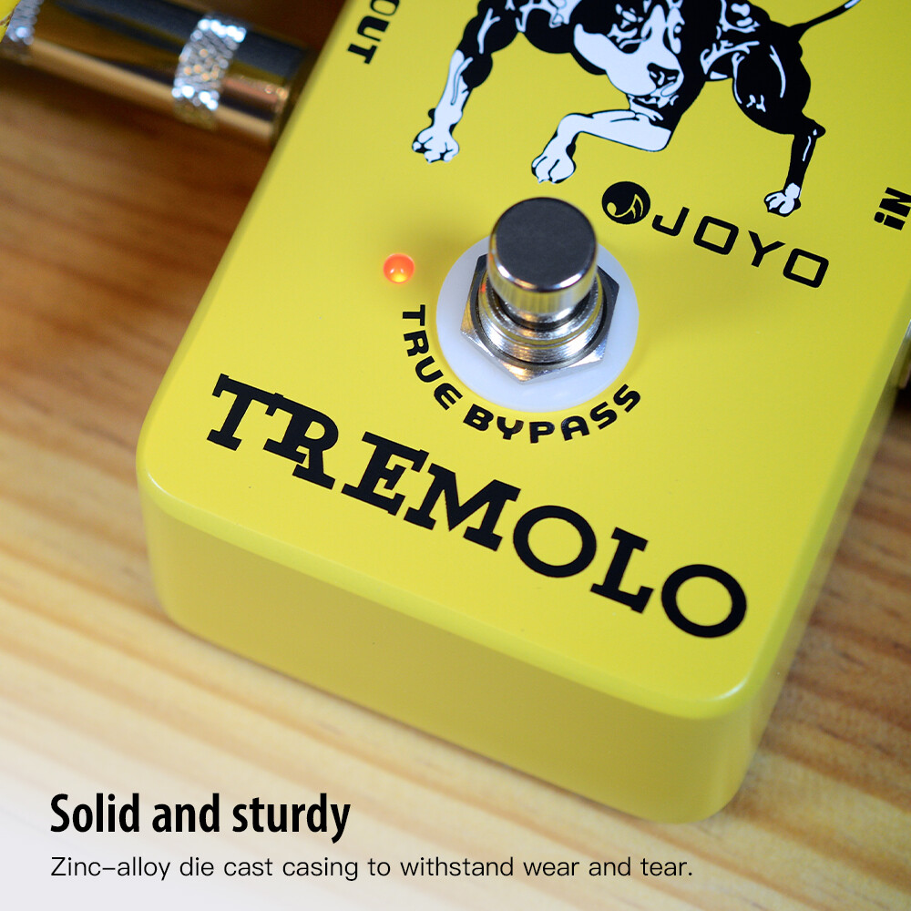 JOYO Tremolo Effect Pedal Tube Circuitry Tremolo for Electric Guitar ...