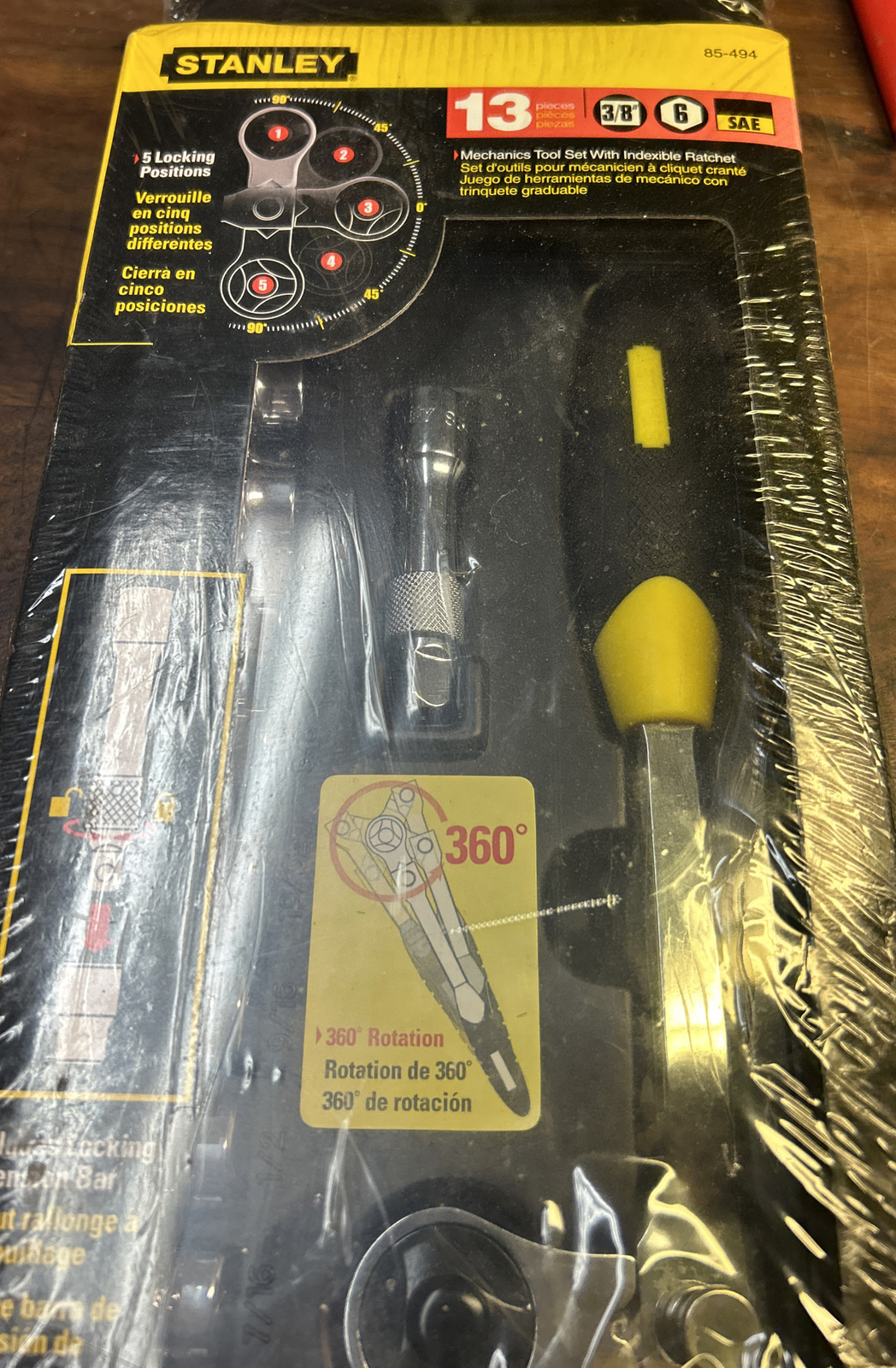 Stanley 87-998 Indexable 3/8" Drive Ratchet With 5 Offset Positions for ...