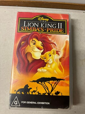 The Lion King 2 Simba's Pride Disney VHS Video Cassette Tape | eBay