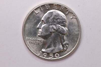1950-D Washington Silver Quarter, Affordable Collectible Coins. Sale ...