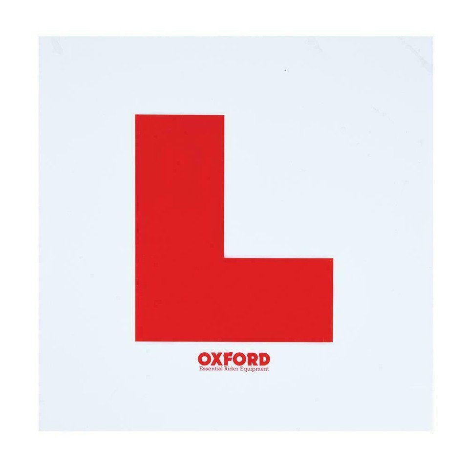 Oxford L-Plates Kit Motorcycle Learner Plates Motorbike Scooter Bike ...