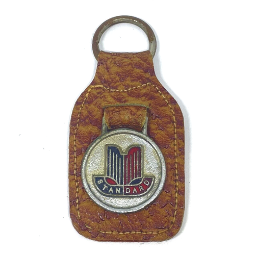 STANDARD OLD METAL & LEATHER KEYCHAIN RARE UNIQUE | eBay