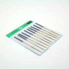 10Pcs 5.5" 140MM x 3MM Diamond Coated Needle ROUND File Titanium Filing ...