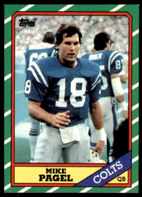 1986 TOPPS MIKE PAGEL INDIANAPOLIS COLTS #315 | eBay