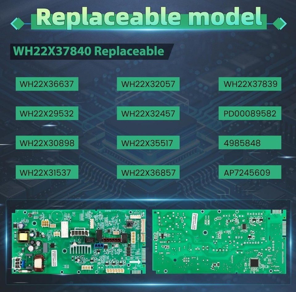 WH22X37840 Washing Machine Control Board, Compatible with GE Washer ...
