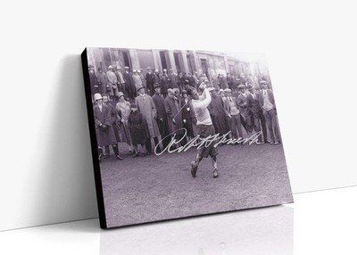 Golf Autograph Canvas - Bobby Jones Swing - Legend in Action | eBay