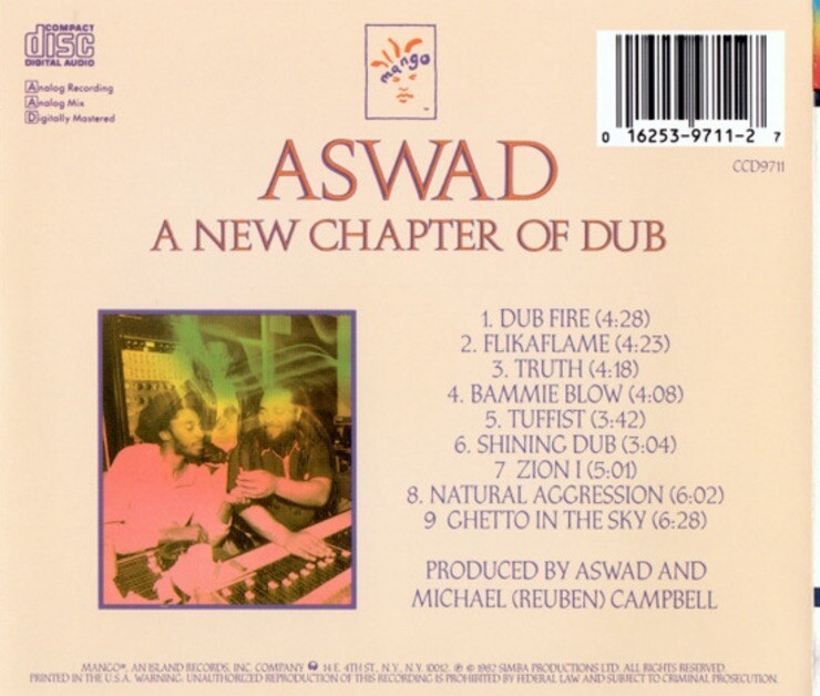 A New Chapter of Dub by Aswad (CD, Jul-1990, Mango) | eBay