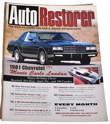 Auto Restorer Magazine August 2011 | eBay