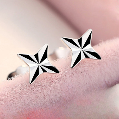 Pure Platinum PT950 Men Women Lucky Mini Star Stud Earrings 0.9-1g | eBay