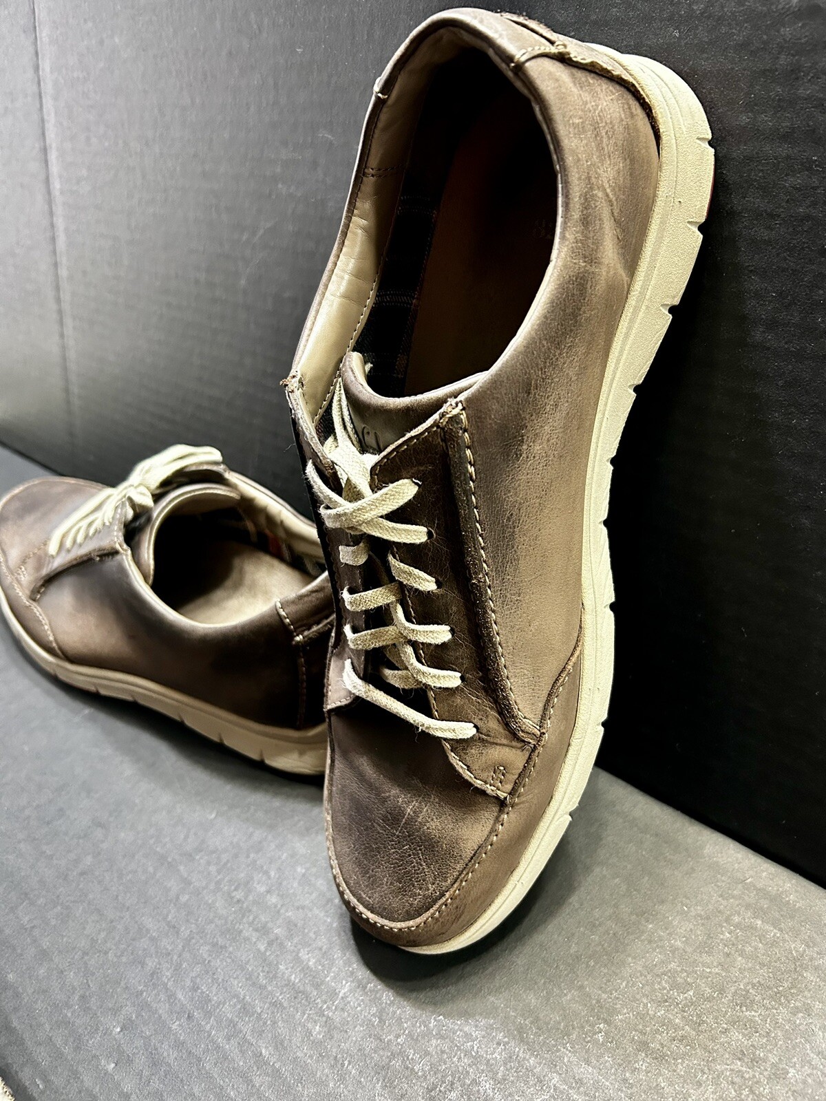 Clarks 1825 Brown Leather Oxford Lace Up Shoes Size US 12 Good ...