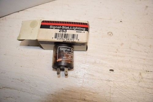 GENUINE NEW SIGNAL-STAT 263 Flasher 3 Prong 12 Volt 3 Terminal Flasher ...