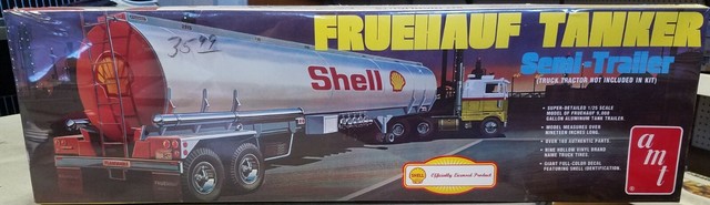 AMT Shell Tanker Trailer 1 25 Scale Model Kit for sale online | eBay