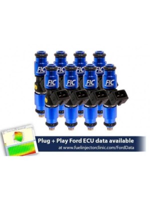 FIC 1200cc High Z Flow Matched Fuel Injectors Ford F-150 Raptor 10-14 ...