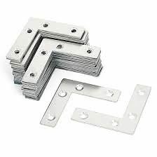 Angle Repair Mending Brackets Corner Plate Flat L Shape 50mm 75mm 100mm ...