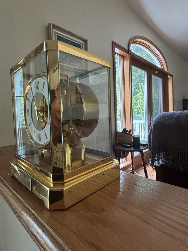 Jaeger Le Coultre Atmos 528-8 Mantle Clock 15 Jewels 1982 Serviced ...