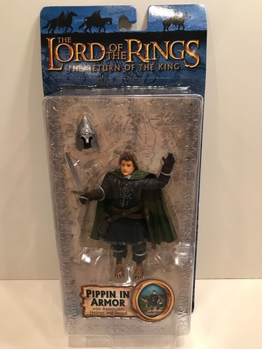 TOY BIZ Lord of the Rings PIPPIN IN ARMOR 6” Action Figure Return King ...