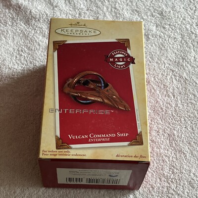 Hallmark Keepsake Star Trek VULCAN COMMAND SHIP Enterprise Ornament ...