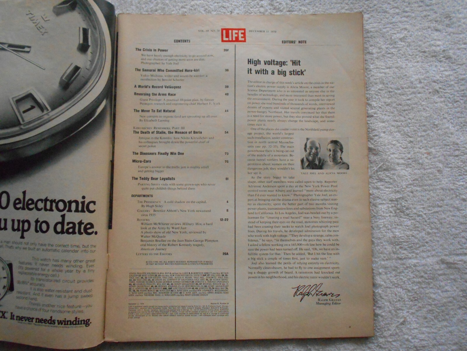 LIFE Magazine--DECEMBER 11,1970-MODEL GUNILLA KNUTSON | eBay