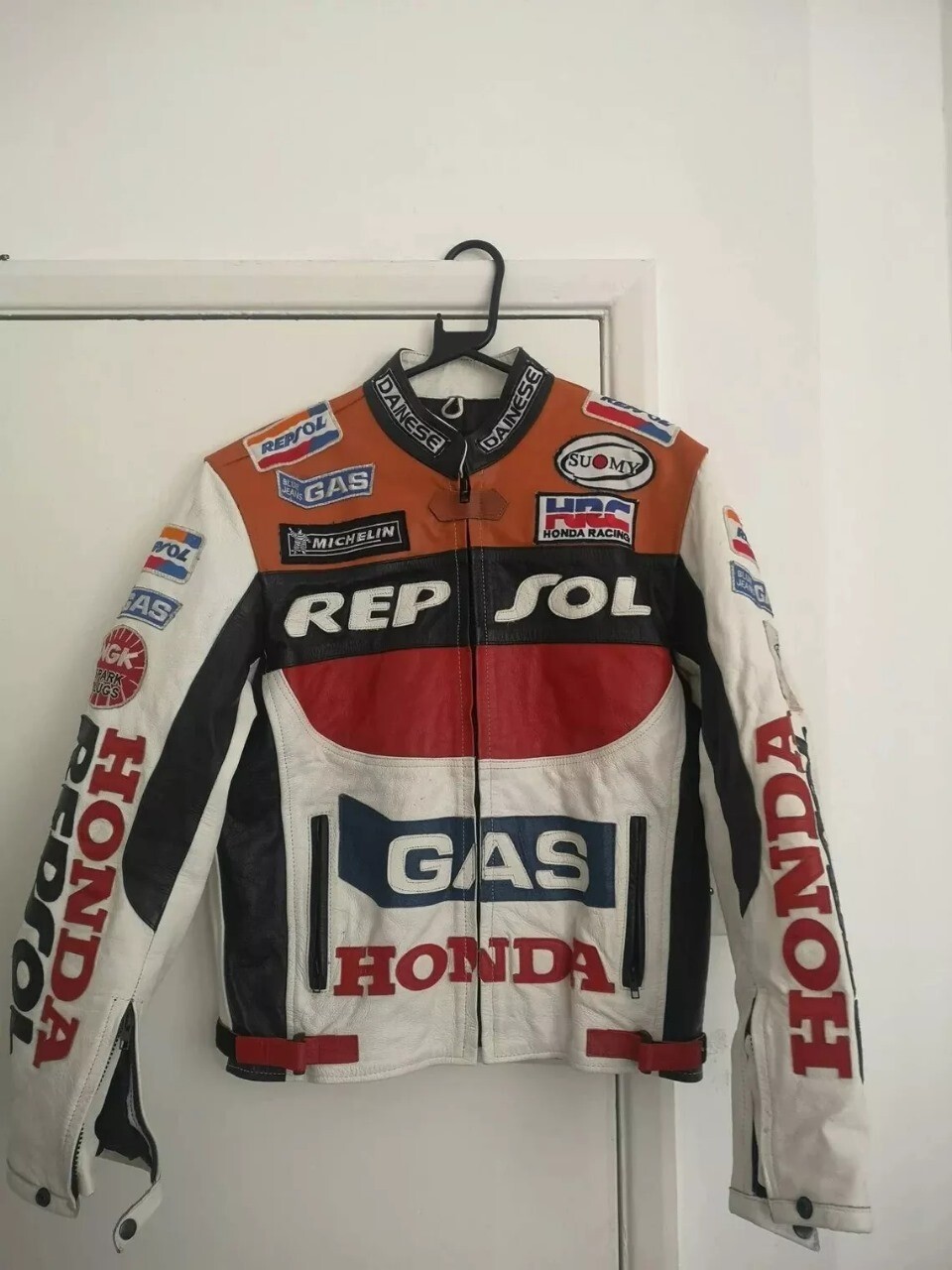 Honda Racing Motorbike Leather Jacket Honda Repsol Motorcycle Biker ...
