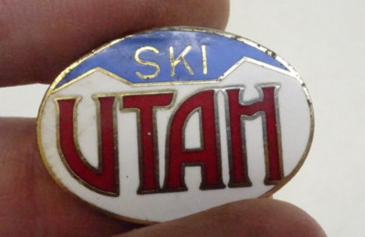Ski Utah Gold Metal Enamel Pin Vintage Ski | eBay