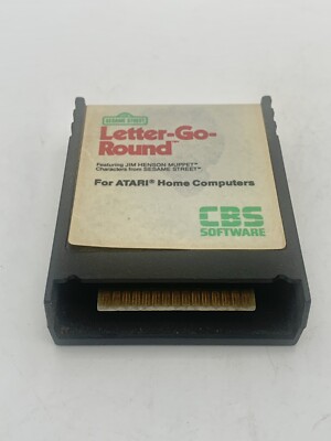 Atari 8-bit Sesame Street Letter-Go-Round Cart Only 400 800 XL XE | eBay
