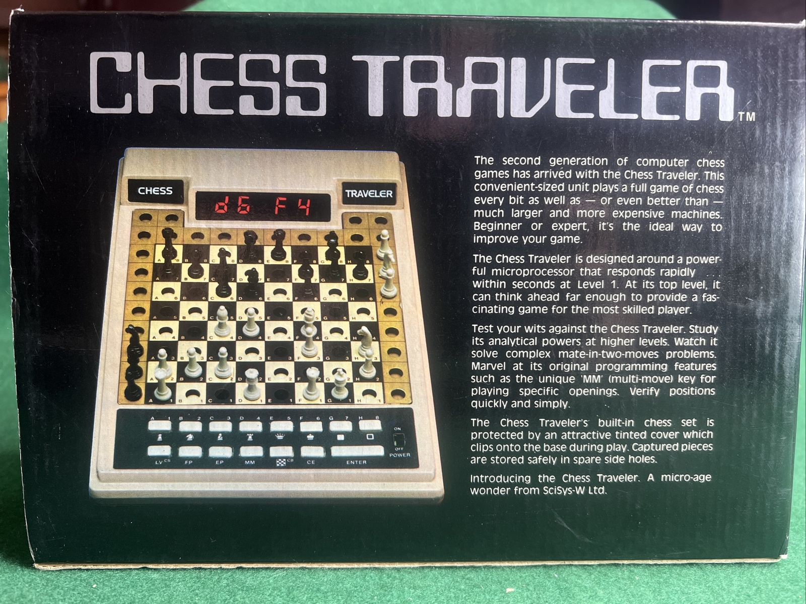 SciSys Chess Traveler Computer 1980 Missing 2 Pieces Hong Kong | eBay