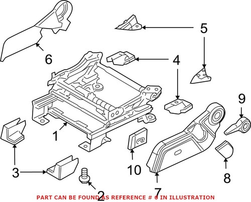 Mopar Front Driver Left Black Seat Shield Panel For Dodge Journey 11-20 ...